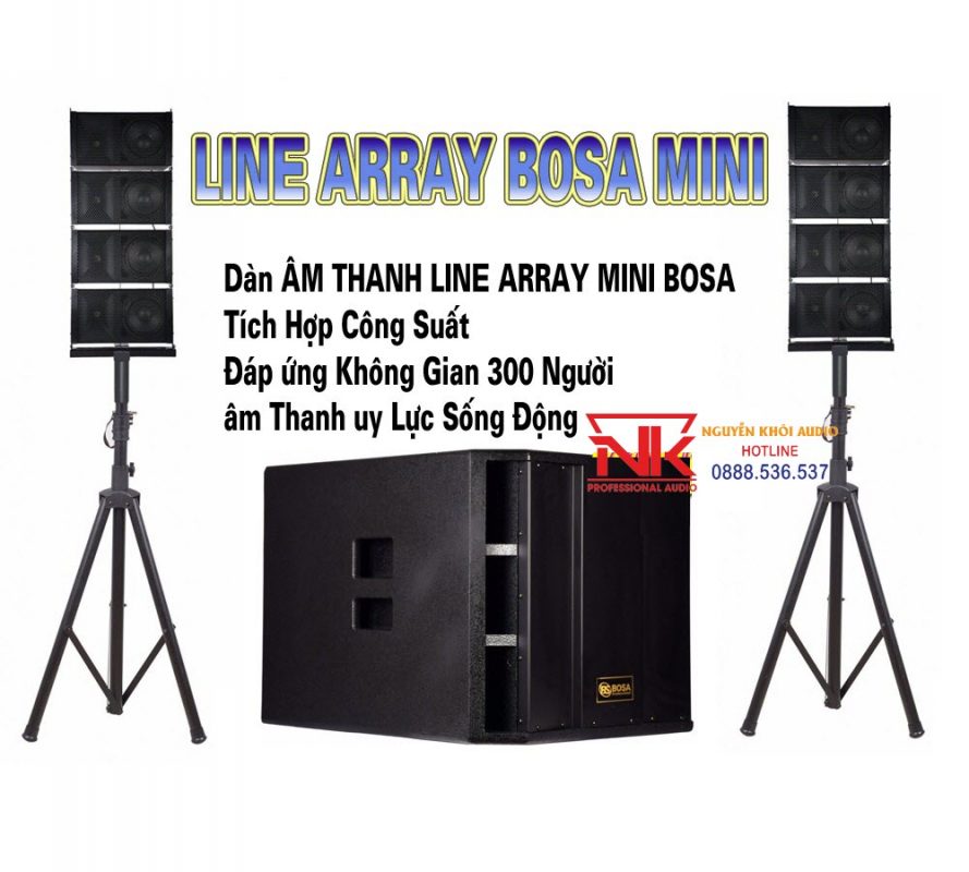 Dàn Loa Line Array Mini Bosa Z1111 - Phân Phối Thiết Bị Âm Thanh Ánh Sáng